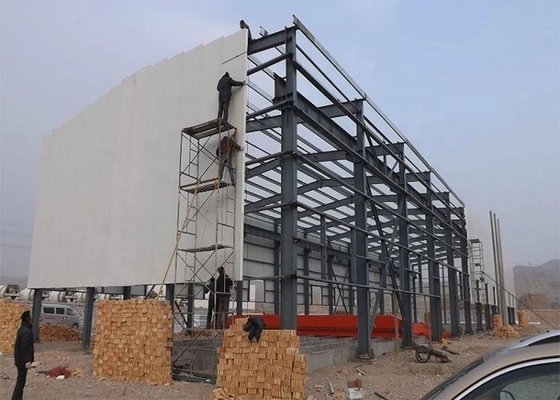 Q235 / Q345 Steel Warehouse Buildings , ASTM A123 Steel Structure Factory supplier