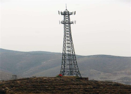 Durable Metal Mobile Telecom Tower High Tensile Strength 20m - 180m Height supplier