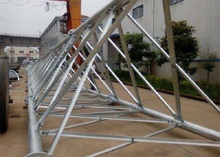 Hydraulic Press Stamping Tubular Steel Tower , ASTM Steel Transmission Tower supplier
