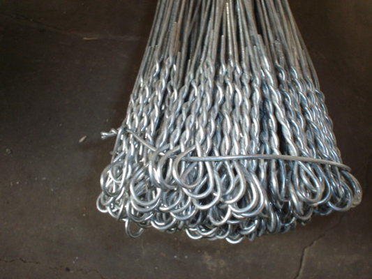 China Hot-Dipped Galvanized Iron Wire Binding Double Loop Tie Wire 6" - 22" supplier