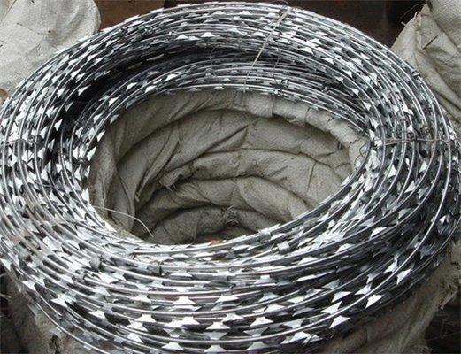 China Compact Electro-Galvanized Iron Wire for Concertina Razor Barbed Wire Fencing supplier