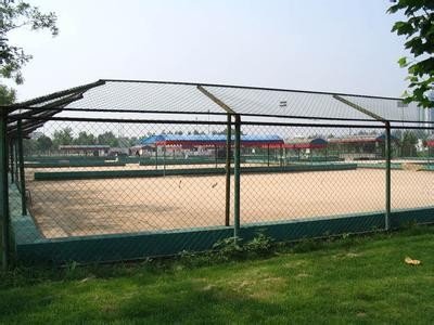 China Durable Iron Wire PVC Coated Chain Link Fence For Football Field Fence supplier
