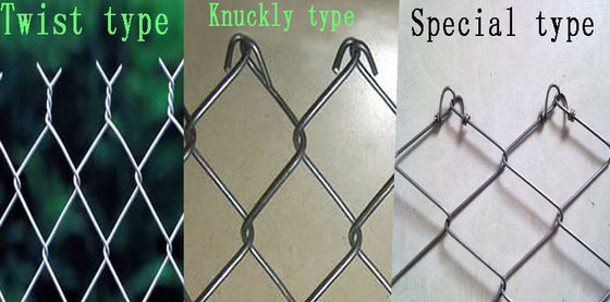Chain Link Fence Galvanized Iron Wire Mesh Stainless Steel Knuckly Twist Type supplier