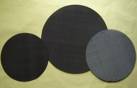 Industrial Circle Black Wire Cloth Dutch Weave Wire Mesh 60 Mesh / 80 Mesh supplier