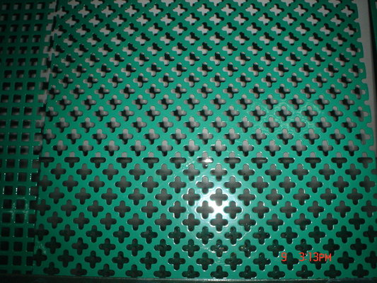 Ceiling Decorative Stainless Steel Perforated Sheet silver / green supplier
