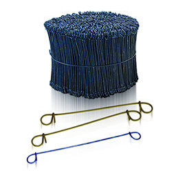 Low Carbon Steel PVC Coated Galvanized Wire Loop Tie Binding Wire supplier