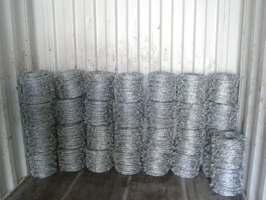PVC Coated Hot-Dipped Galvanized Iron Wire , Railways / Highway Fence Barbed Wire supplier