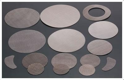 316 / 316L Stainless Steel Filter Mesh , Filter Disc Mesh With Circle / Rectangle Shape supplier