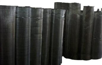 Black Mild steel Plain Weave and Dutch Plain weave Wire Mesh  like 30x150 Mesh supplier