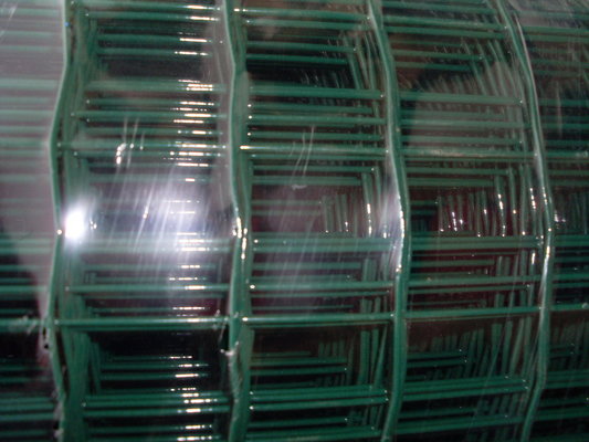 Garden Curvy Dutch Welded Wire Mesh , Green PVC Coated Holland Fence supplier