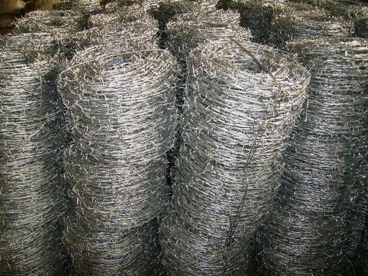 Low Carbon Hot Dipped Electro-Galvanized Iron Wire , Double Strand Barbed Wire supplier