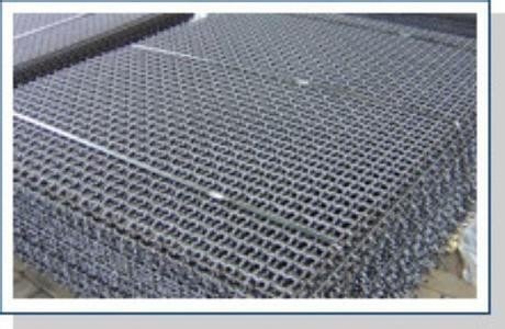 Mine 65Mn Steel Crimped Screen , AISI1045 High Carbon Steel Crimped Mesh supplier