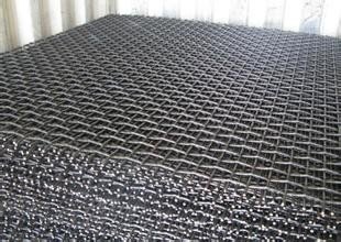 Mine 65Mn Steel Crimped Screen , AISI1045 High Carbon Steel Crimped Mesh supplier