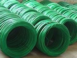 PVC Coated Galvanized Wire For Freeways / Tennis Courts , 0.8mm / 1mm Core Wire Dia supplier