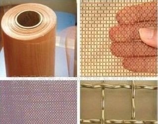 Wear - Resisting Twill Weave Copper Brass Wire Mesh , ISO9001 filter wire mesh supplier