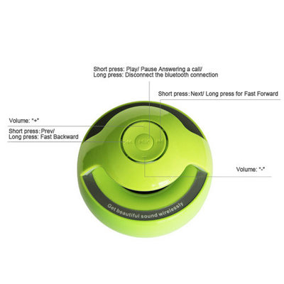 Unieke Groene Mini Stereobluetooth-Sprekers met USB en Microfoon