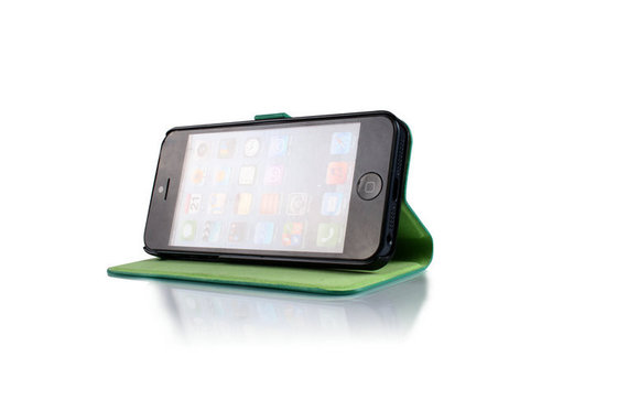 Vouwbare van de de Celtelefoon van het Douaneleer iPhone van het de Gevallenfolio Beschermende Gevallen Groene Roze Purple