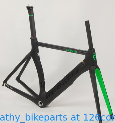 ROLLINGSTONE carbon road bicycle aero FRAME 700C*54CM(ST)balck/green supplier
