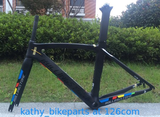 NEW FULL Fiber CARBON 700C ROAD bike AERO FRAME  fork  700C*47CM S-T CORSA BLACK supplier