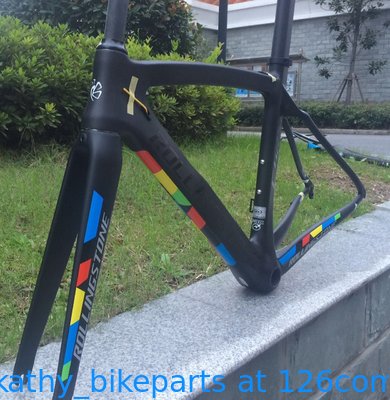 NEW FULL Fiber CARBON 700C ROAD bike AERO FRAME  fork  700C*47CM S-T CORSA BLACK supplier