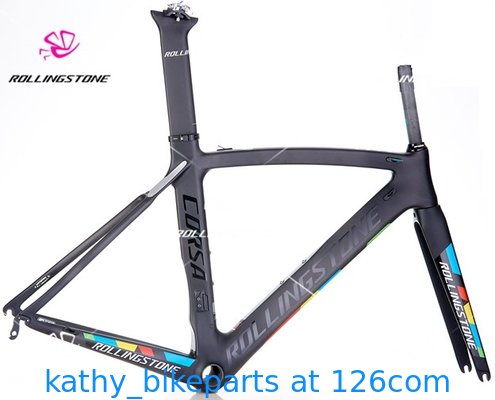 NEW FULL Fiber CARBON 700C ROAD bike AERO FRAME  fork  700C*47CM S-T CORSA BLACK supplier