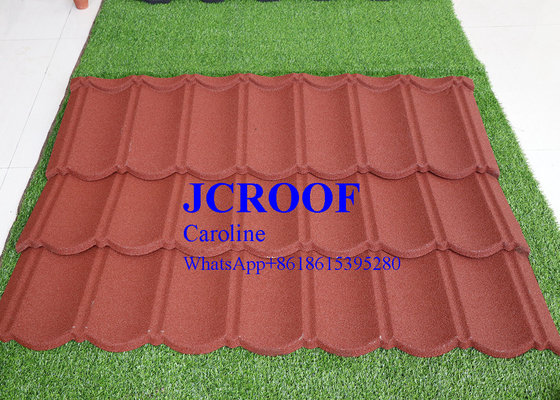 Interlocking  Wine Red Color Corrugated Metal Roofing Sheets For Building House Roof