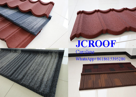 Decorative colorful Stone Coated Steel Shingles roof tile / shingle roofing tile