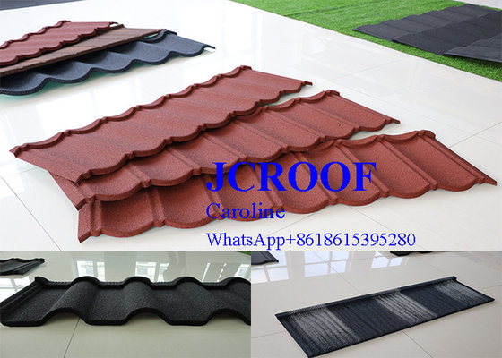 Durable  cooffe stone Corrugated Metal Roofing Sheets newzealand stone tile