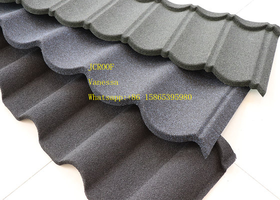 Green Back Stone Coated Metal Roof Tile 2.08 Sheets Tiles Per Sqm , Galvalume Steel Sheet