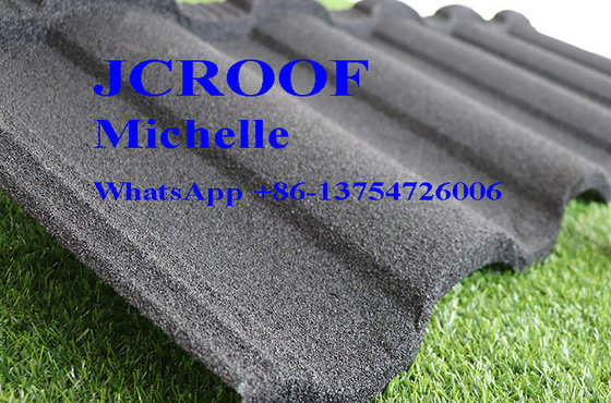 Metal Tile Roof Shingles , Coated Metal Roofing Sheets Classical Model Design