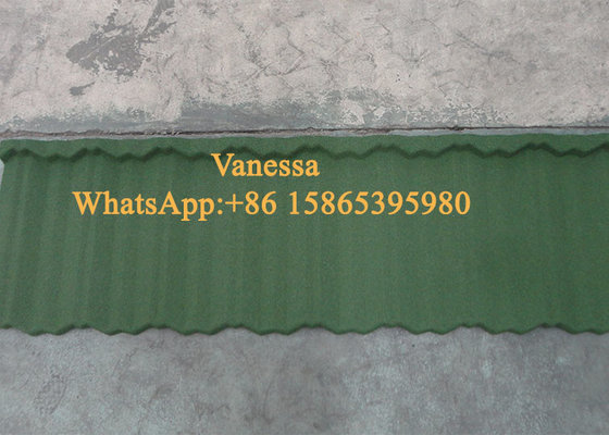 5 Wave Shingle Tile size 1170*420mm Thickness JC108 Forest Green Wind Resistance