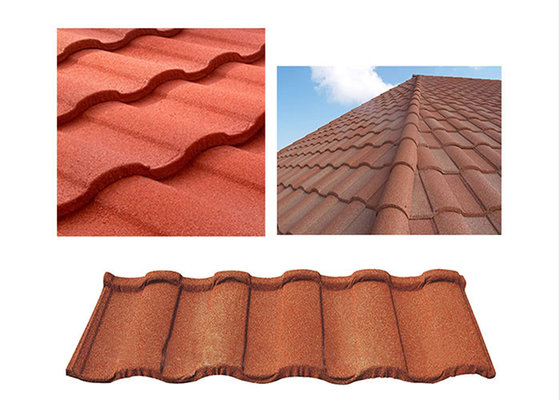 Wholesale Alu-Zinc Steel terracotta roof tile,different color stone coated steel roofing tiles