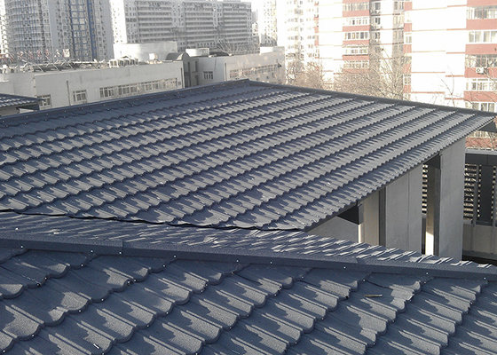 Enviroment Friendly Stone Coated Roofing Sheet In Red Black Coffee Brown Green