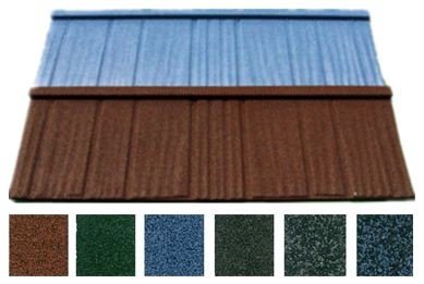 Trade assurance new innovation building material stone chips coated metal roof tile/flat roof cost