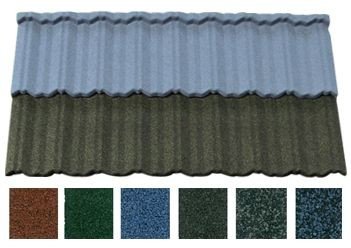 Chinese Wholesale Fireproof stone chips coated step metal roof tile Aluminium Zinc Roofing Sheets color roof design phil