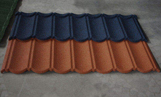 Wood Shingle Series Materials Galvanized Stone Coated Tile 2.08 Sheets
