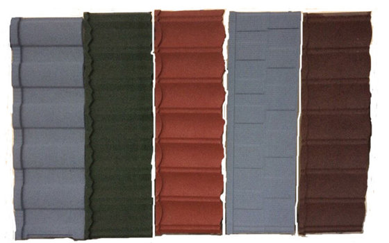 100% factory wholesale Excellent Fire heat wind Resistance Colorful Stone Coated Metal Roof Tile