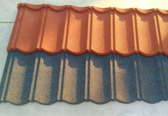 Shingle Series Materials Stone Coated Metal Roof Tiles , Galvanized Stone Coated Tile