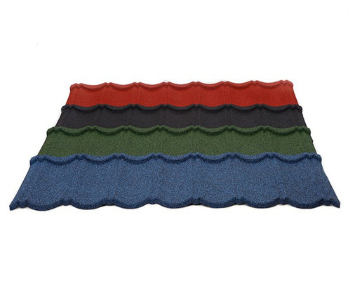 Stone Coated Roofing Sheet Shingle Series Materials , Stone Coated Metal Roof Tiles