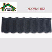 Stone Coated Metal Roof Tile Construction Building , Metal Tile Roofing Sheets