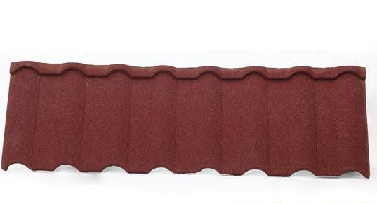 Stone Coated Metal Roof Tile Construction Building , Metal Tile Roofing Sheets