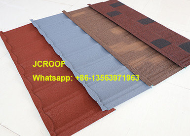 Kenya Corrugated Metal Roofing Sheets Hail-Resistance 0.42 Mm Shake Tile