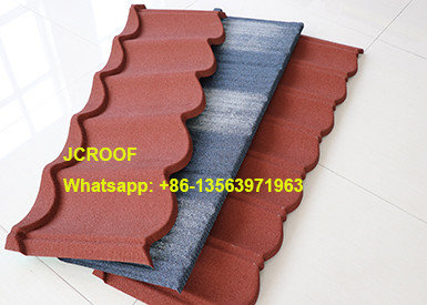 Good Fire Resistance Corrugated Roofing Metal Sheets Pure Black Roman With 50 Years Warranty