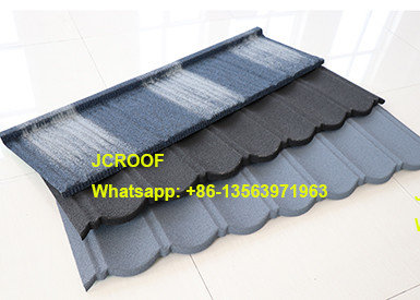 Wind Resistance Pure Corrugated Metal Roofing Sheets Wine Shingle With 30 Years Warranty