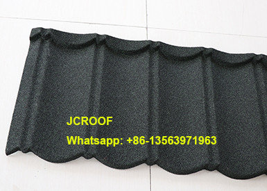 CE Corrugated Metal Roofing Sheets Fadeless color black / white shingle in Saudi Arabia