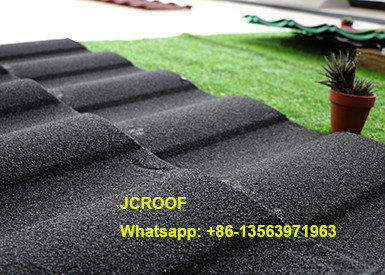 CE Corrugated Metal Roofing Sheets Fadeless color black / white shingle in Saudi Arabia