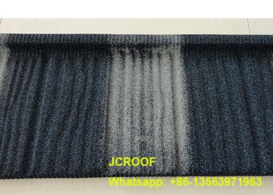 Brown Color Stone Coated Steel Roof Tiles For Roofing Of Villas / Townhouse