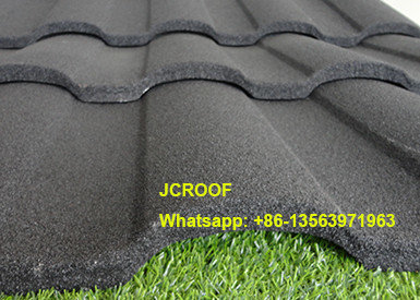 Corrosion Resistance Stone Coated Steel Roof  Tiles for Shingle , Stone Coated Roofing Sheet