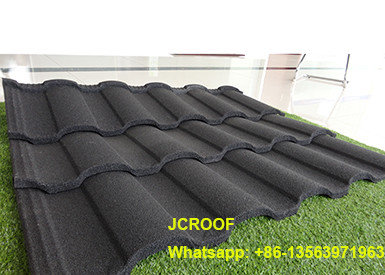 Colorful Stone Coated Steel Roof  Tiles Anti-Earthquake 0.42 mm Thickness