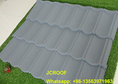 0.45mm / 0.5mm Stone Coated Steel Roof Tiles with 50 Years Warranty